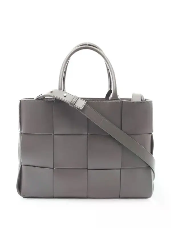 Bottega Veneta Small Arco Intrecciato Handbag - Grey