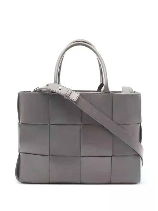 Bottega Veneta Small Arco Intrecciato Handbag - Grey