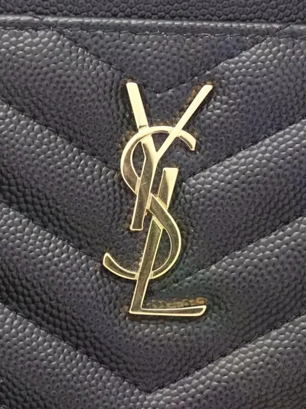 Saint Laurent 2010s Small Quilted Bill Pouch