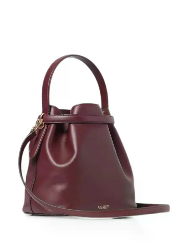 Ralph Lauren Leather Bucket Bag - Red