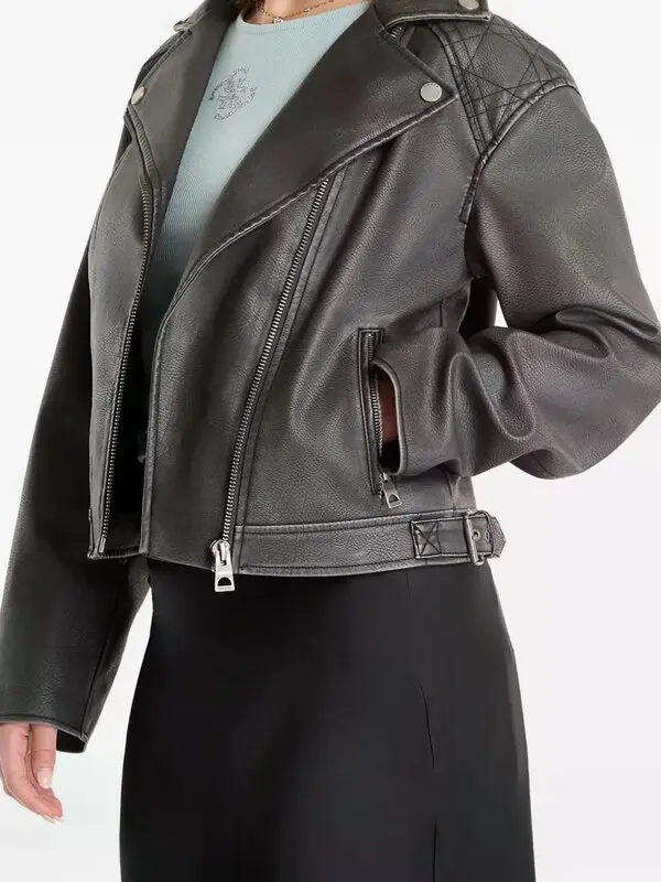 Guess Quilted Panel Belted Jacket