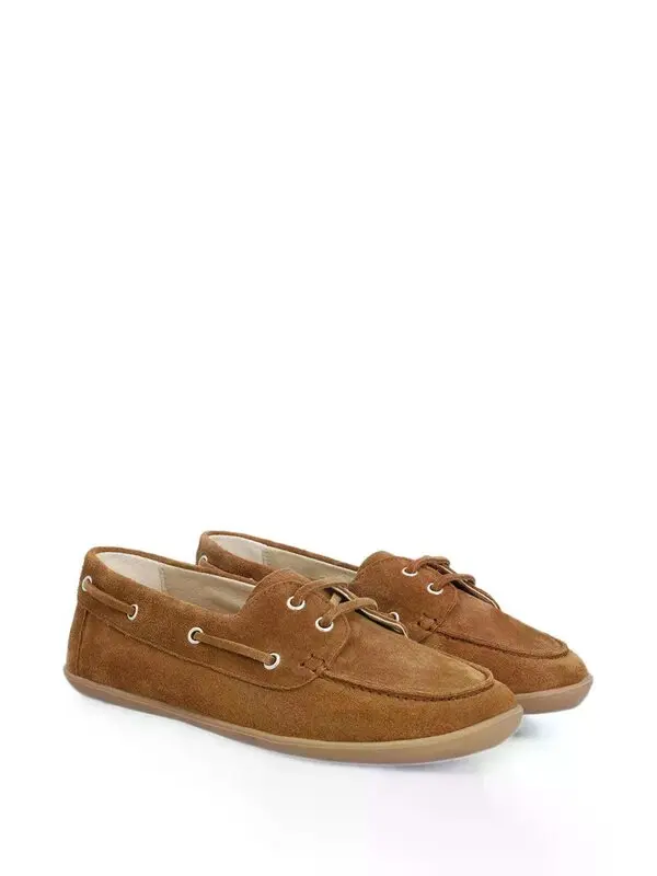 GROUNDIES Bay Lace-up Suede Moccasins