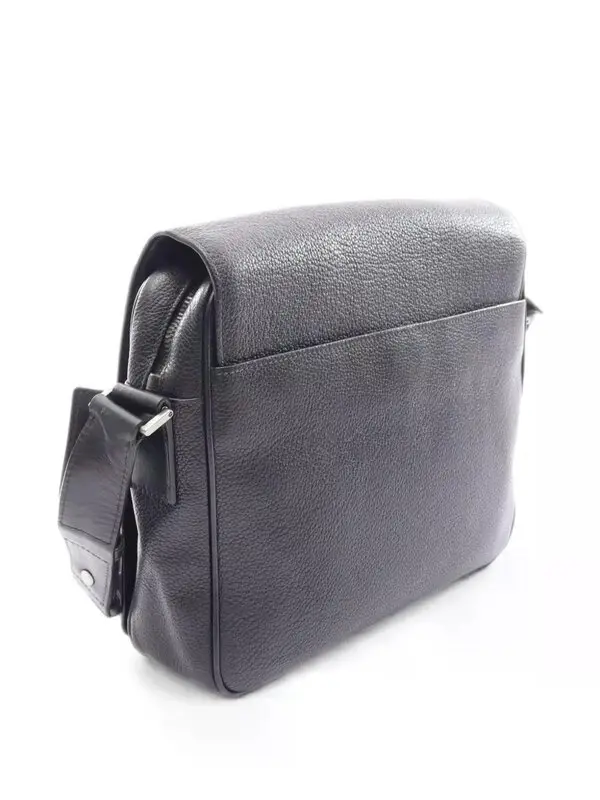 Prada 2000s Toro Leather Shoulder Bag - Black
