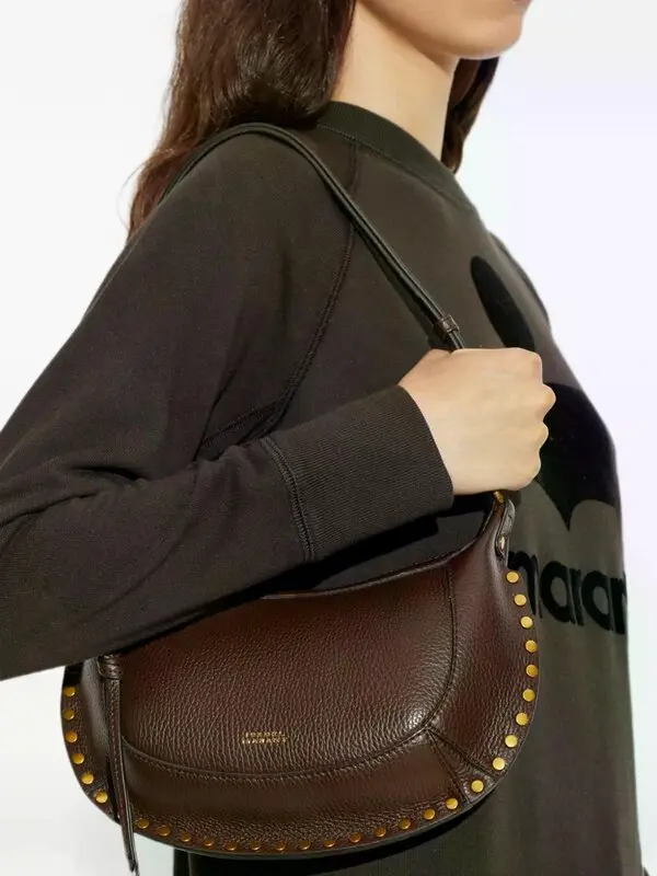 Isabel Marant Étoile Skano Stud-embellished Leather Shoulder Bag