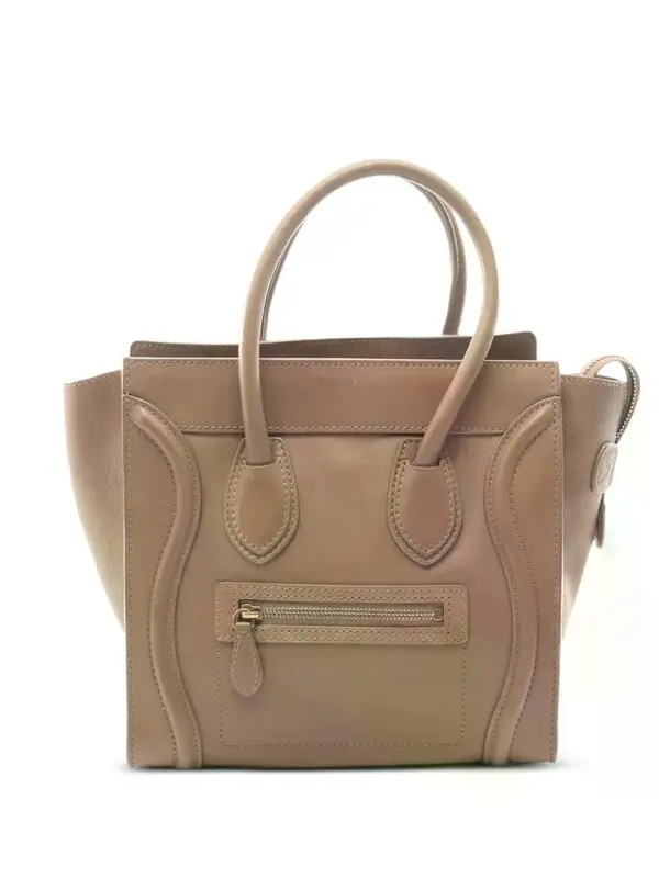 Celine Micro Luggage Tote Bag - Brown