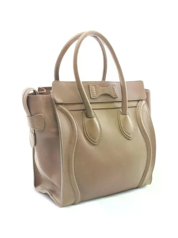 Celine Micro Luggage Tote Bag - Brown