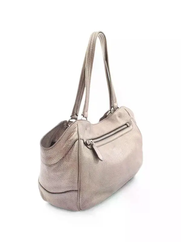 Prada Vitello Daino Shoulder Bag - Neutrals