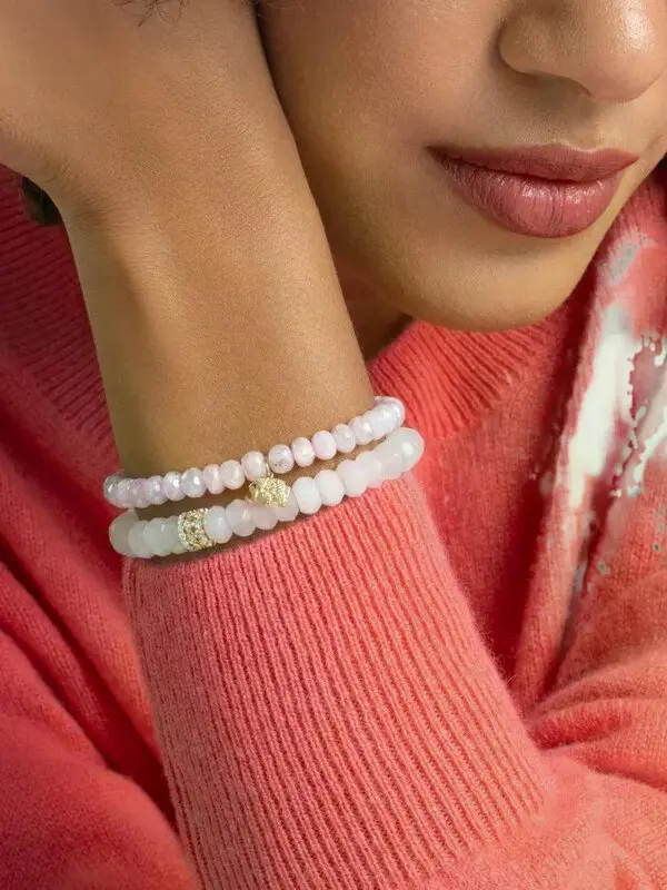 SYDNEY EVAN Grapolite Elephant Charm Diamond Bracelet