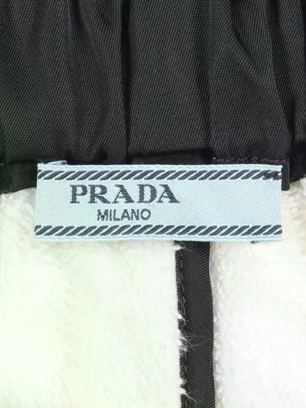 Prada Terry Cloth Logo Plate Shorts