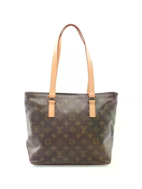 LOUIS VUITTON 2005 Monogram Cabas Piano Tote Bag - Brown