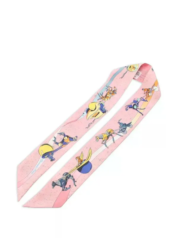 Hermès 2010s Space Derby Twilly Scarf