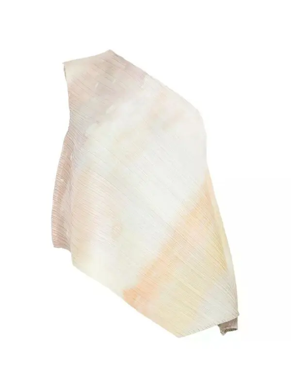 Issey Miyake Asymmetric-design Pleated Top