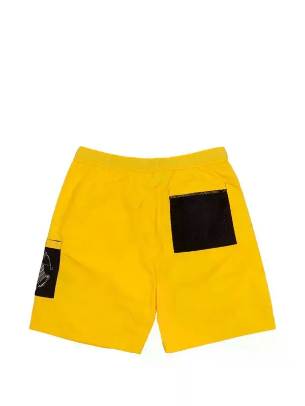 SINCLAIR Mesh-pocket Belted Shorts - Yellow