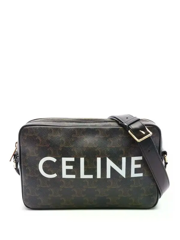 Celine Medium Triomphe Messenger Bag - Black