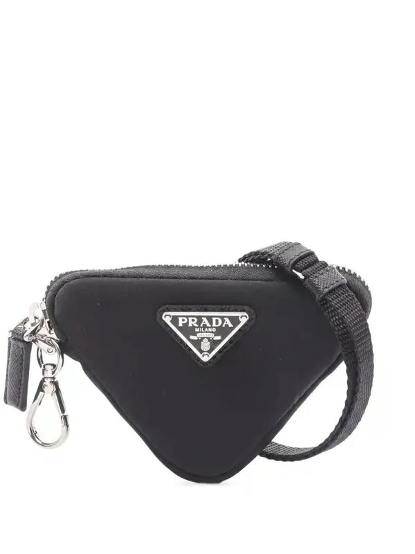 Prada Tessuto Triangle Pouch - Black