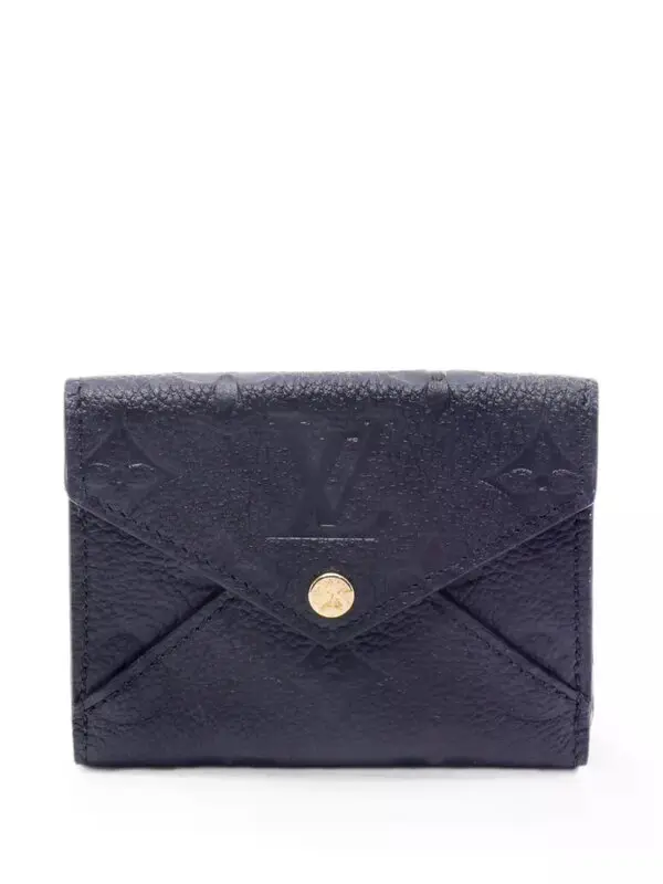 LOUIS VUITTON 2021 Portefeuille Céleste Tri-fold Wallet - Black