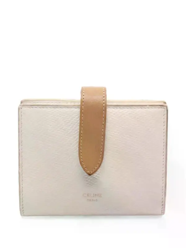Celine Leather Bi-fold Wallet - Neutrals