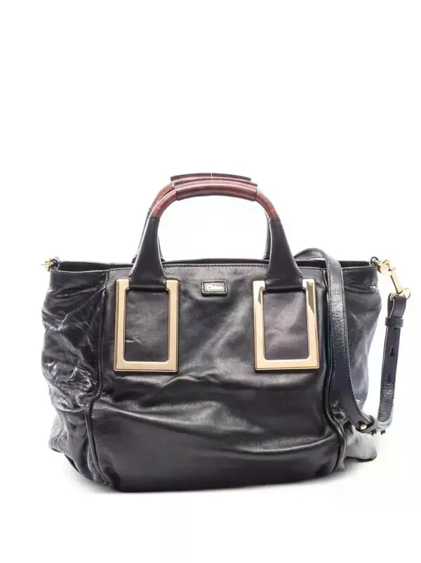 Chloé Ethel Leather Handbag - Black