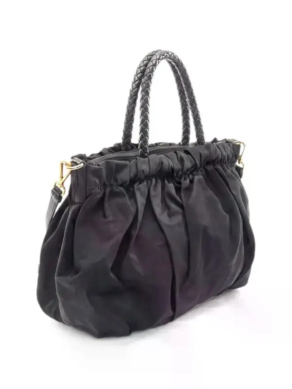 Prada 2000s Tessuto Braided-handle Tote Bag