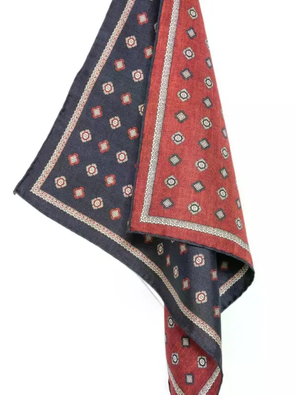 Brunello Cucinelli Geometric-print Handkerchiefs