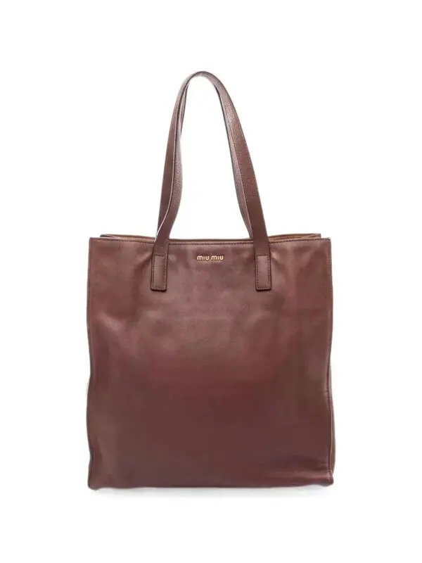 Miu Miu 2000s Leather Tote Bag