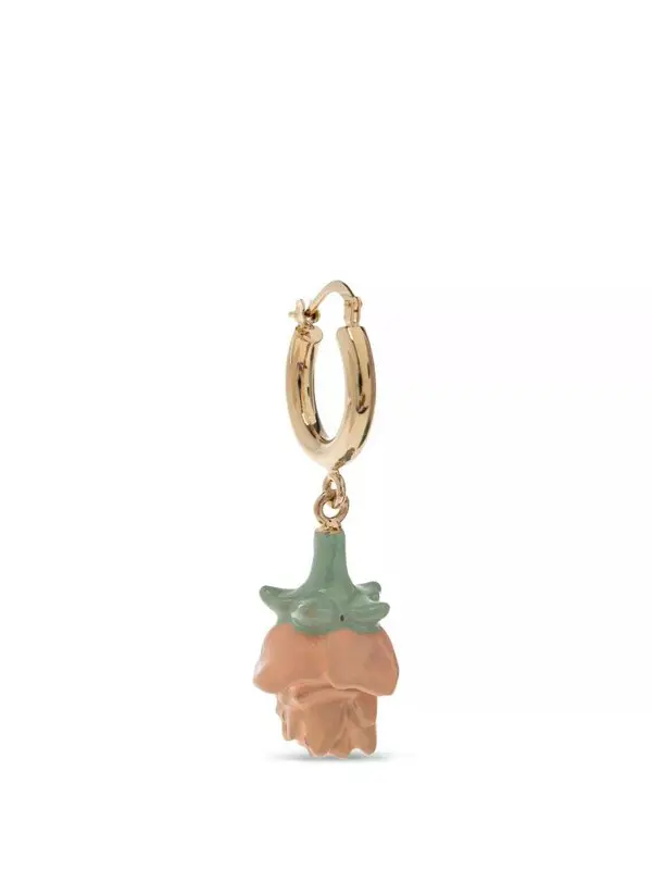 Marni Rose Pendant Hoop Earrings