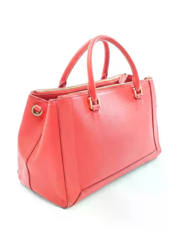 Mcm 2000s Leather Tote Bag - Red