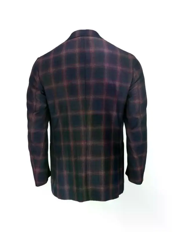 Isaia Check-pattern Blazer