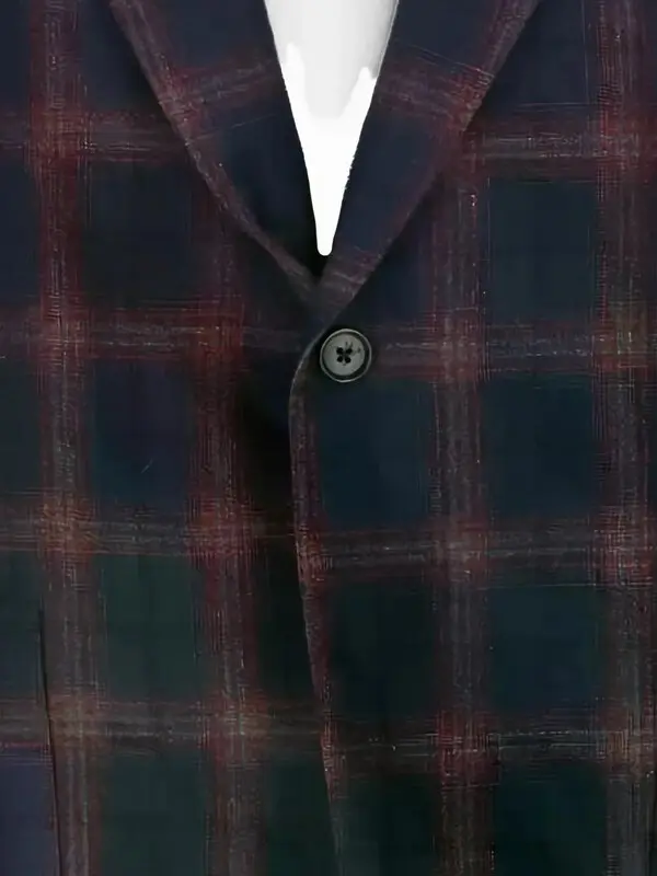 Isaia Check-pattern Blazer