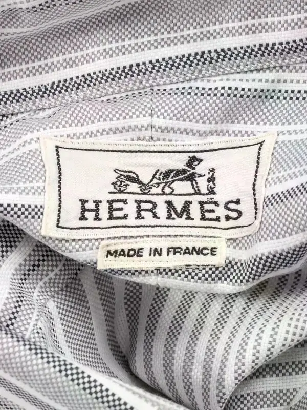 Hermès 2010s Button-up Striped Shirt