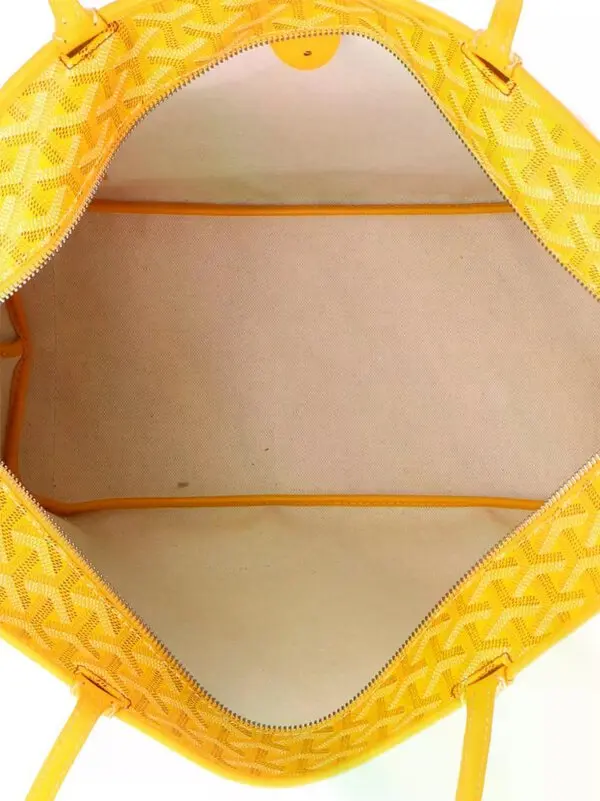 Goyard Artois Tote Coated Canvas Mm Shoulder Bag - Yellow