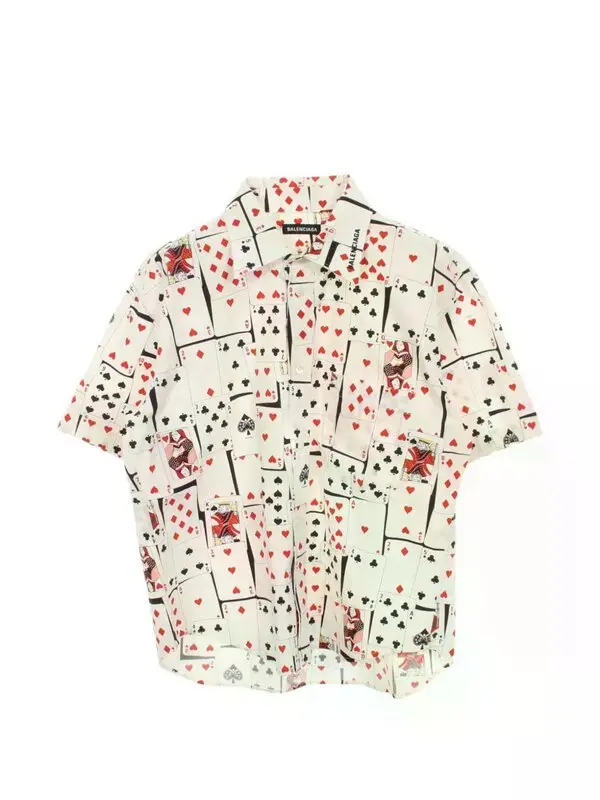 Balenciaga 2000s Playing Card-print Shirt