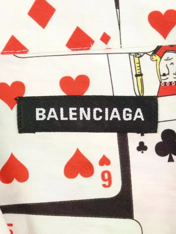 Balenciaga 2000s Playing Card-print Shirt