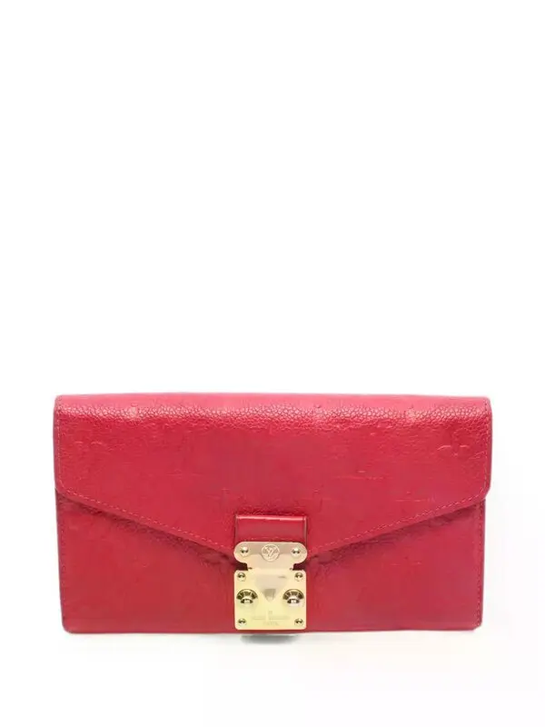 LOUIS VUITTON 2018 Bifold Leather Wallet - Red