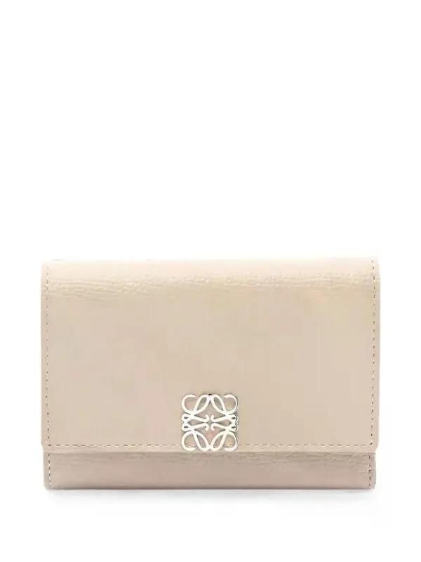 Loewe 2020s Anagram-plaque Wallet - Neutrals