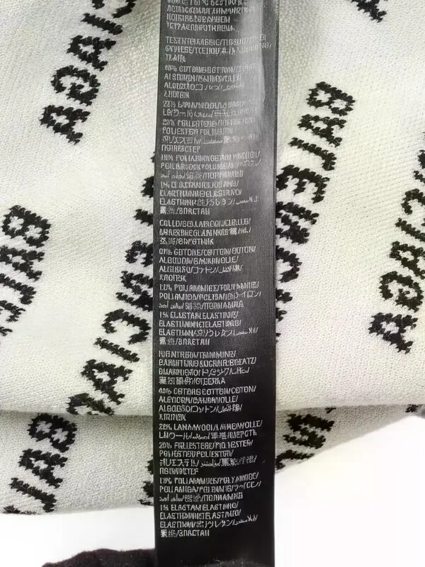 Balenciaga Logo-pattern Crew-neck Sweater