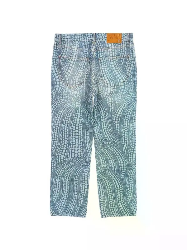 LOUIS VUITTON X Yayoi Kusama Allover Dots Denim Trousers