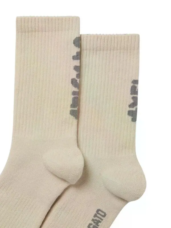 Axel Arigato Floral Jacquard-knit Socks - Neutrals