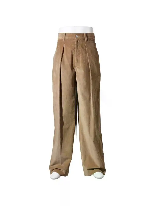 JW Anderson Single-pleat Corduroy Trousers - Brown
