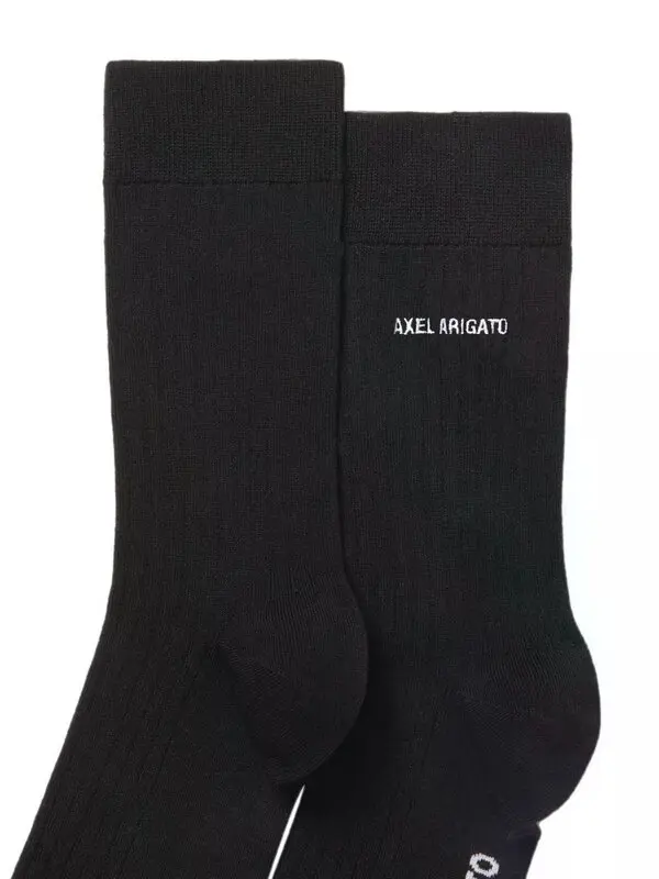 Axel Arigato Logo Embroidered Ribbed Socks