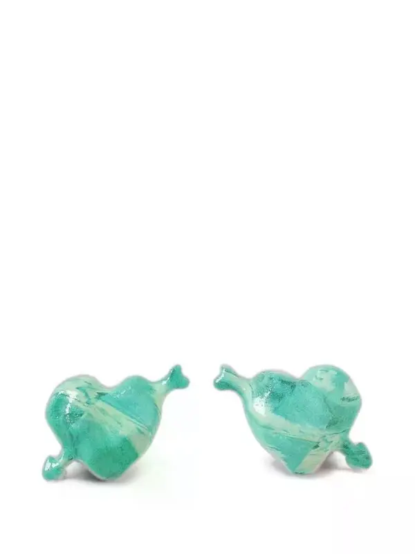 Sunnei Heart-shape Earrings - Gold