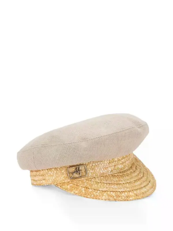 Alberta Ferretti Woven Trim Hat