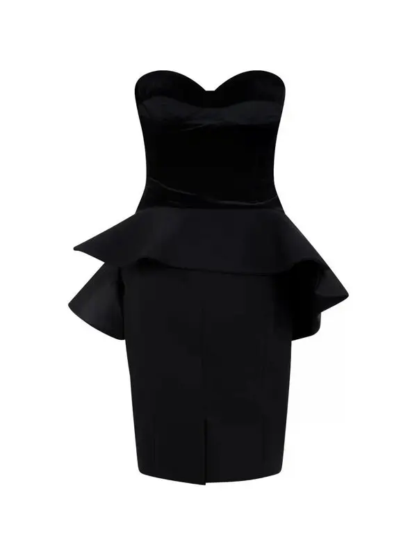 Moschino Sweetheart-neck Draped Mini Dress