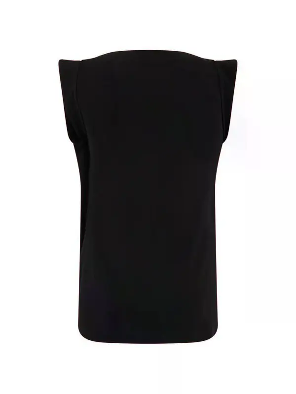 Alberta Ferretti Draped Padded-shoulder Top