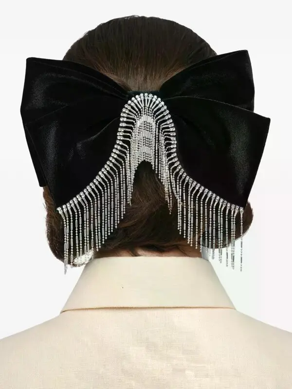 ANOUKI Crystal-embellished Velvet Hair Clip