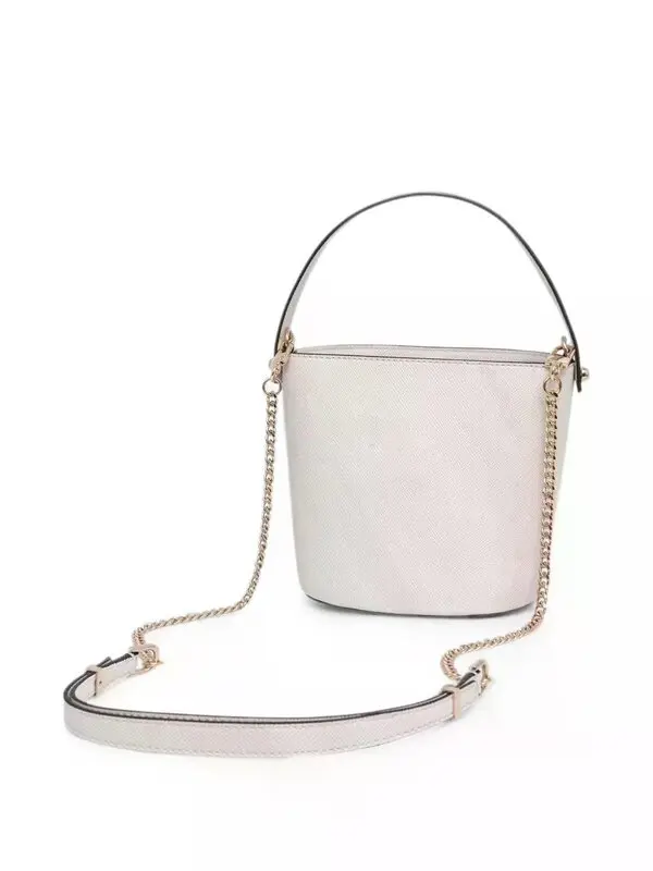 Guess Patsie Logo-plaque Bucket Bag - Neutrals
