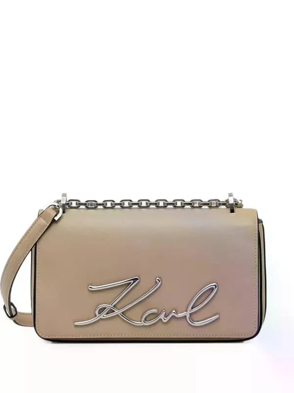Karl Lagerfeld K/signature Logo-plaque Crossbody Bag - Neutrals