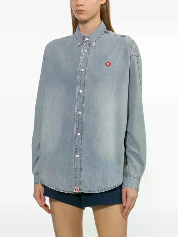 AAPE BY *A BATHING APE Apee™ A Bathing Ape® Logo-patched Long-sleeve Shirt