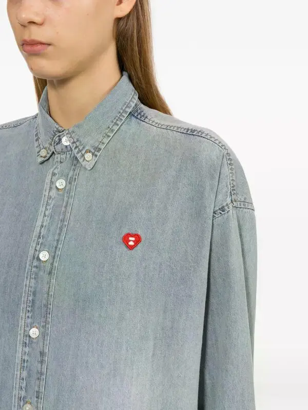 AAPE BY *A BATHING APE Apee™ A Bathing Ape® Logo-patched Long-sleeve Shirt