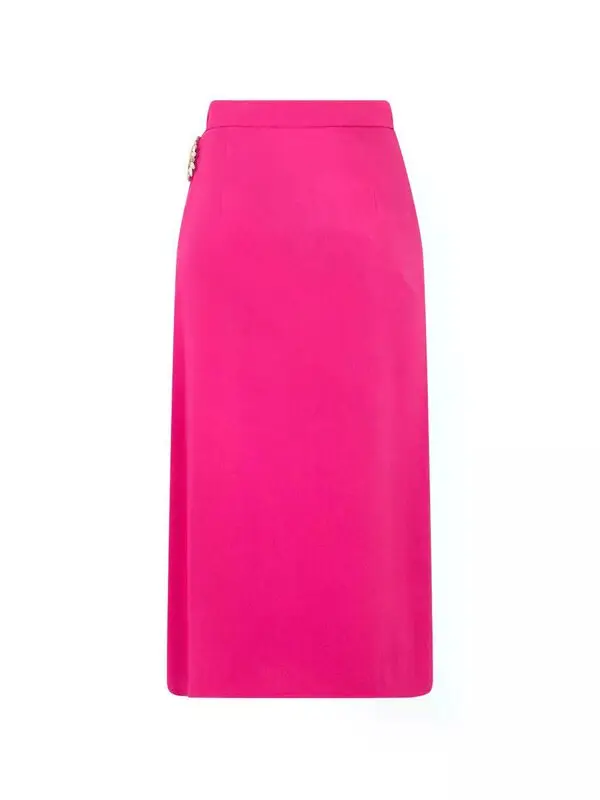 Moschino Crystal-embellished Draped Midi Skirt